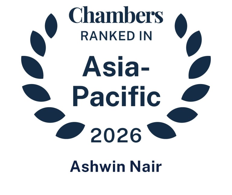 Ashwin Nair ranked in Chambers Asia-Pacific 2026 | Nair Legal