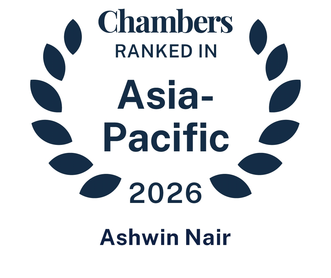 Ashwin Nair ranked in Chambers Asia-Pacific 2026 | Nair Legal